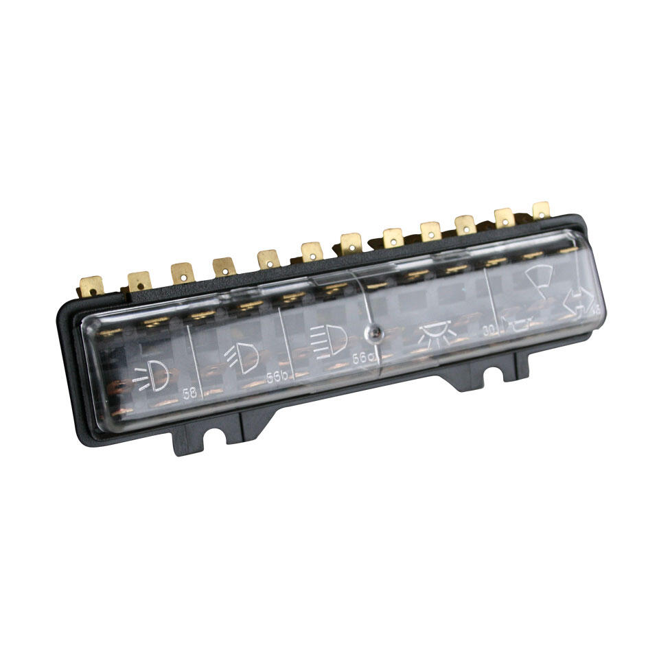 VW Fuse Box 12 Terminal With Cover Beetle 1971- Kombi 1970-1979 ...