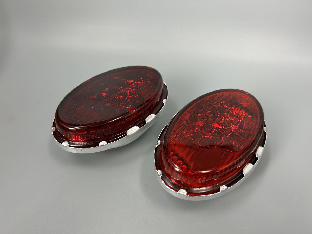 VW Snowflake Tail Light Reflector and Lens Type 1 Beetle 1955-1961 Pair ...