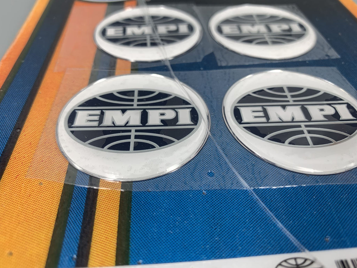 Wheel Cap Badge Blue EMPI Logo 42.86mm Set of 4 – dubbed.co.nz