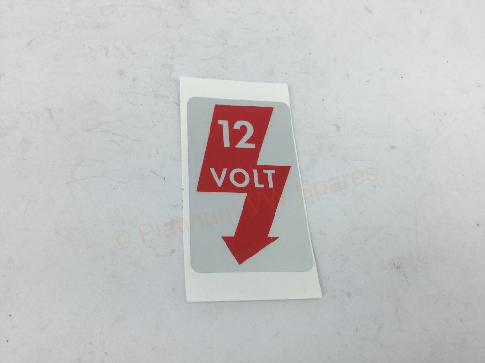 VW Sticker 12Volt On Door Pillar – dubbed.co.nz